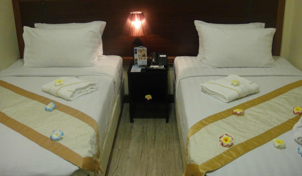 Deluxe Duet Room at Hotel Shwe Gone Daing in Nay Pyi Taw Myanmar